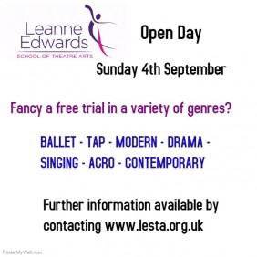 Open Day FREE dance classes taster | Leanne Edwards